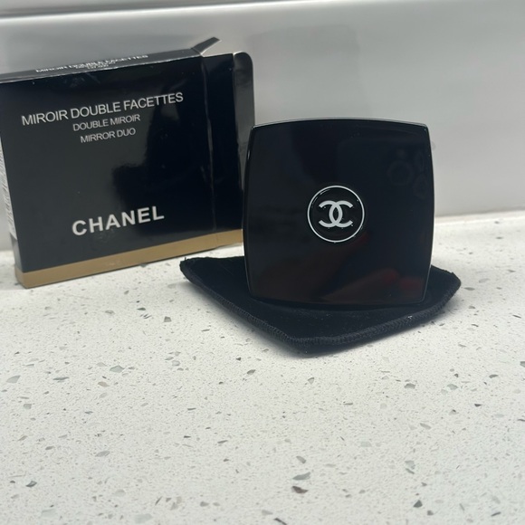 CHANEL | Makeup | New In Box Chanel Black Double Sided Mirror | Poshmark